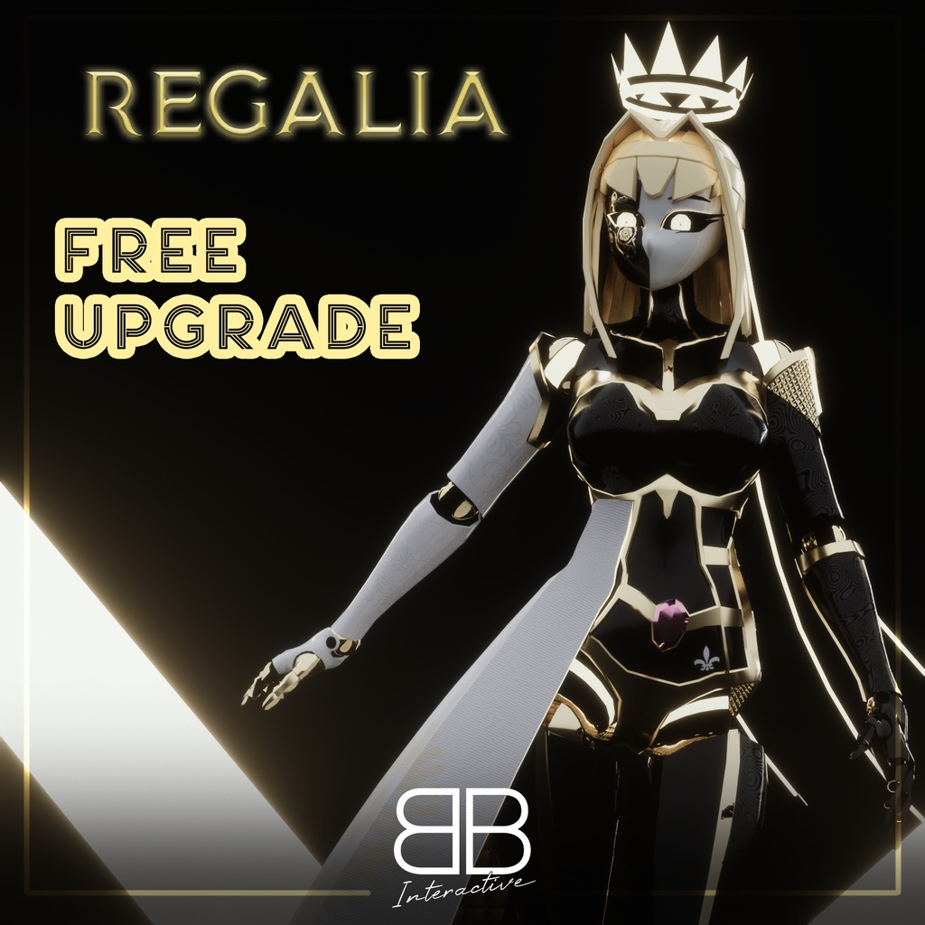 [Original 3D Model] Regalia RG-1 Royal Robot VRChat Avatar - Battle ...