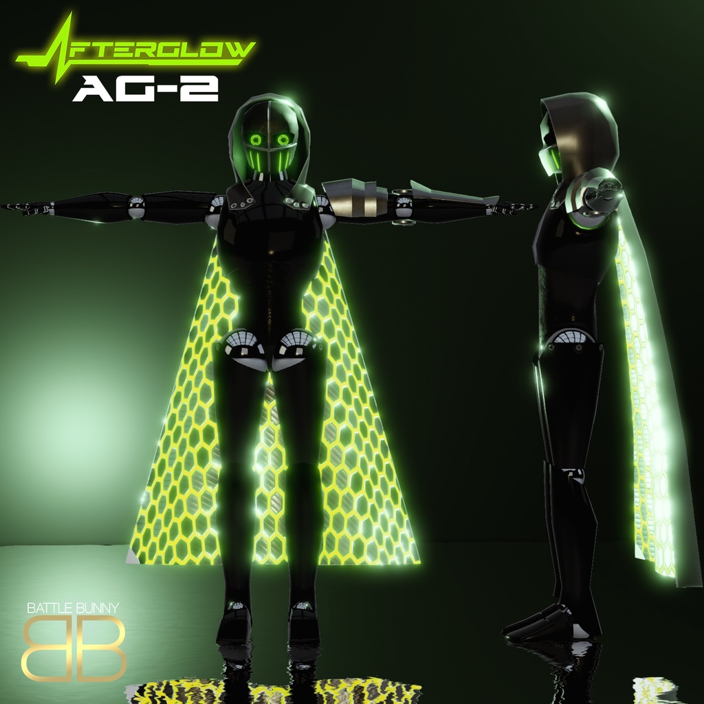 [Original 3D Model] Afterglow AG-2 Reaper Robot VRChat Avatar - Battle ...