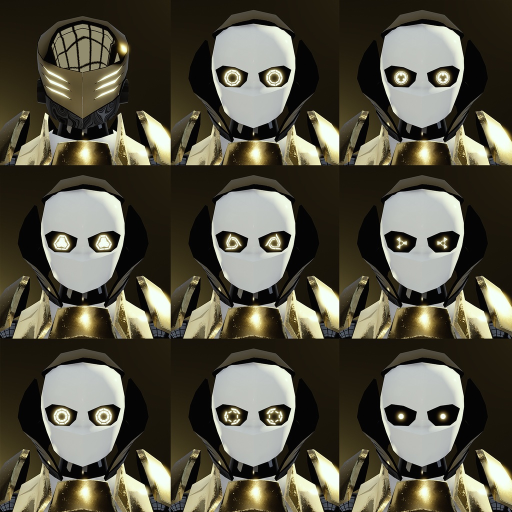 [Original 3D Model] Regalia RG-2 Royal Knight Robot VRChat Avatar ...