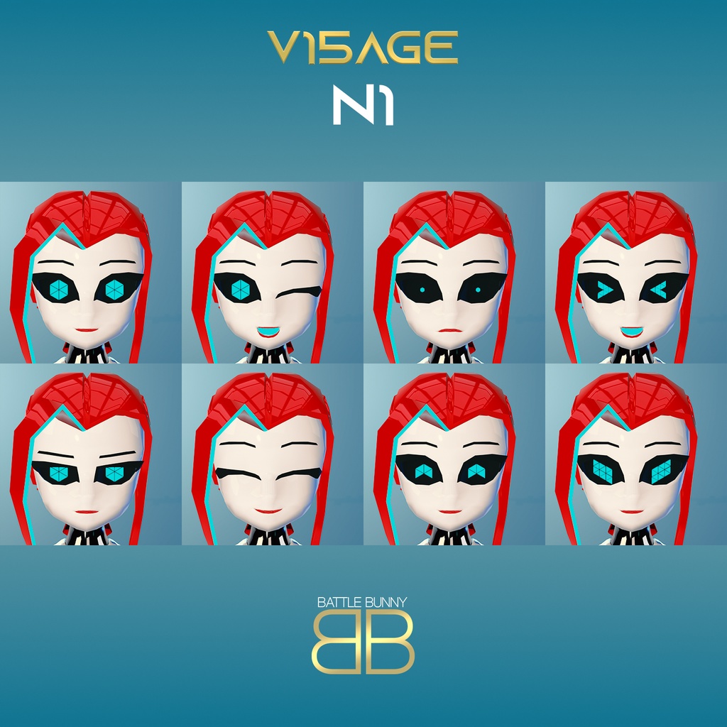 [Original 3D Model] V15AGE N1 Ocean Girl Robot VRChat Avatar - Battle ...