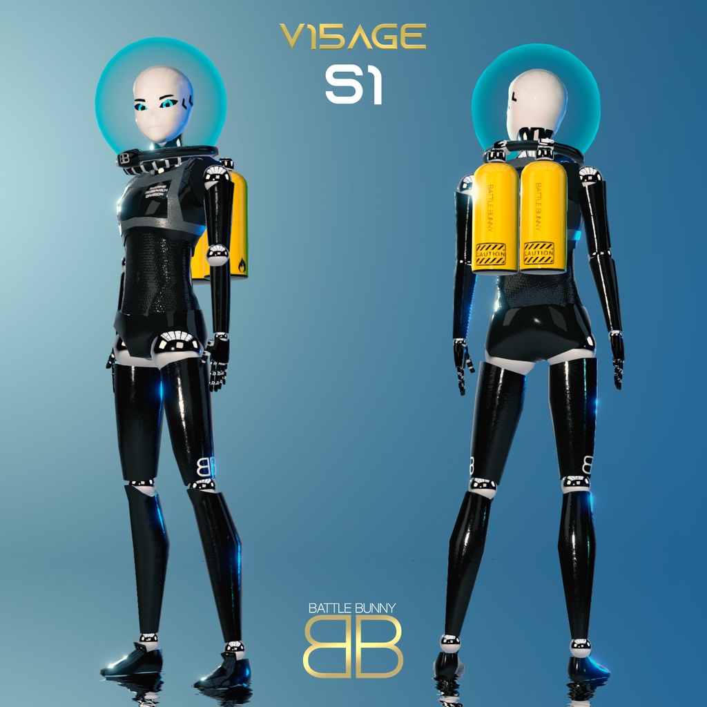 [Original 3D Model] V15AGE S1 Marine Research Male Robot VRChat Avatar ...