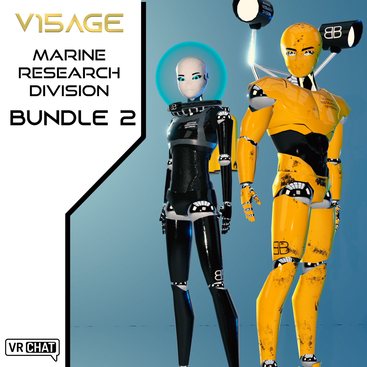 [Original 3D Model] V15AGE Marine Bundle 2 [VRChat] [Robot] [Avatars ...