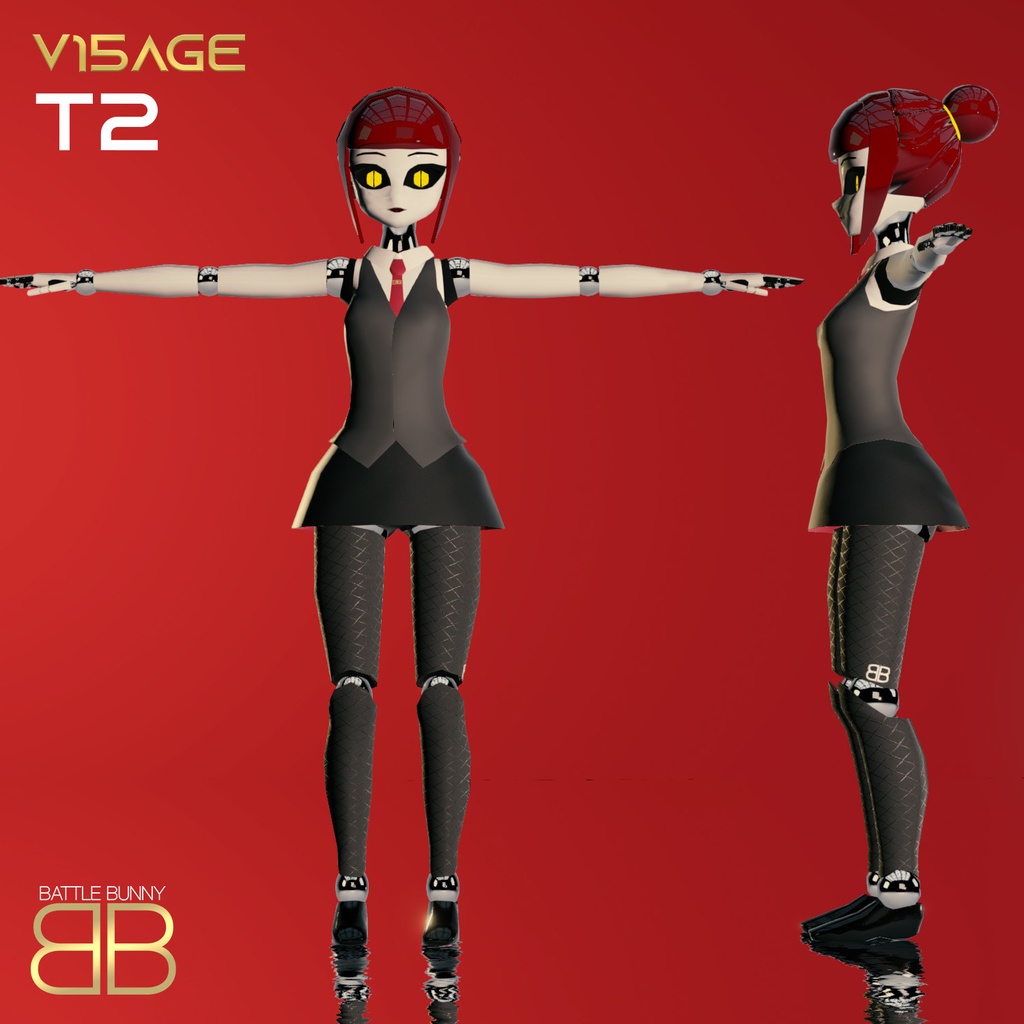 [Original 3D Model] V15AGE T2 Hotel Formal Robot VRChat Avatar - Battle ...