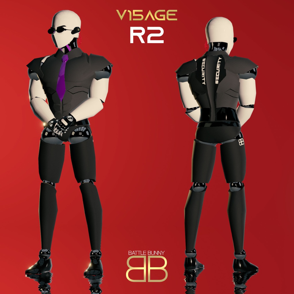 [Original 3D Model] V15AGE R2 Hotel Security Robot VRChat Avatar ...