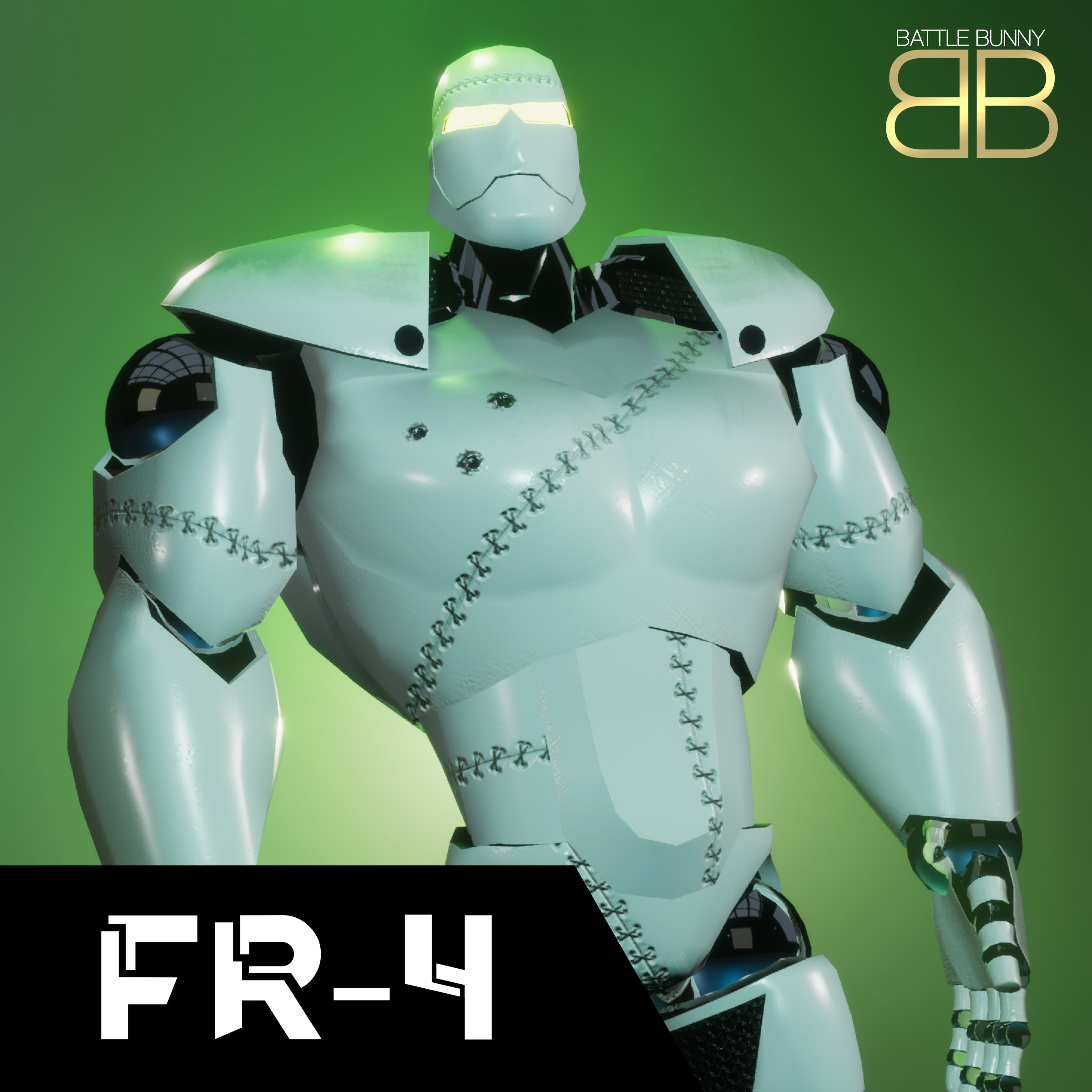 [Original 3D Model] FR-4 Halloween Robot VRChat Avatar [FREE] - Battle ...