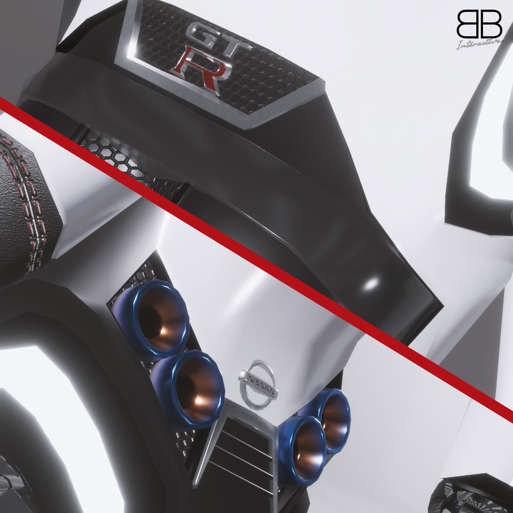 [Original 3D Model] BB R-35 GTR Robot Girl VRChat Avatar - Battle Bunny ...