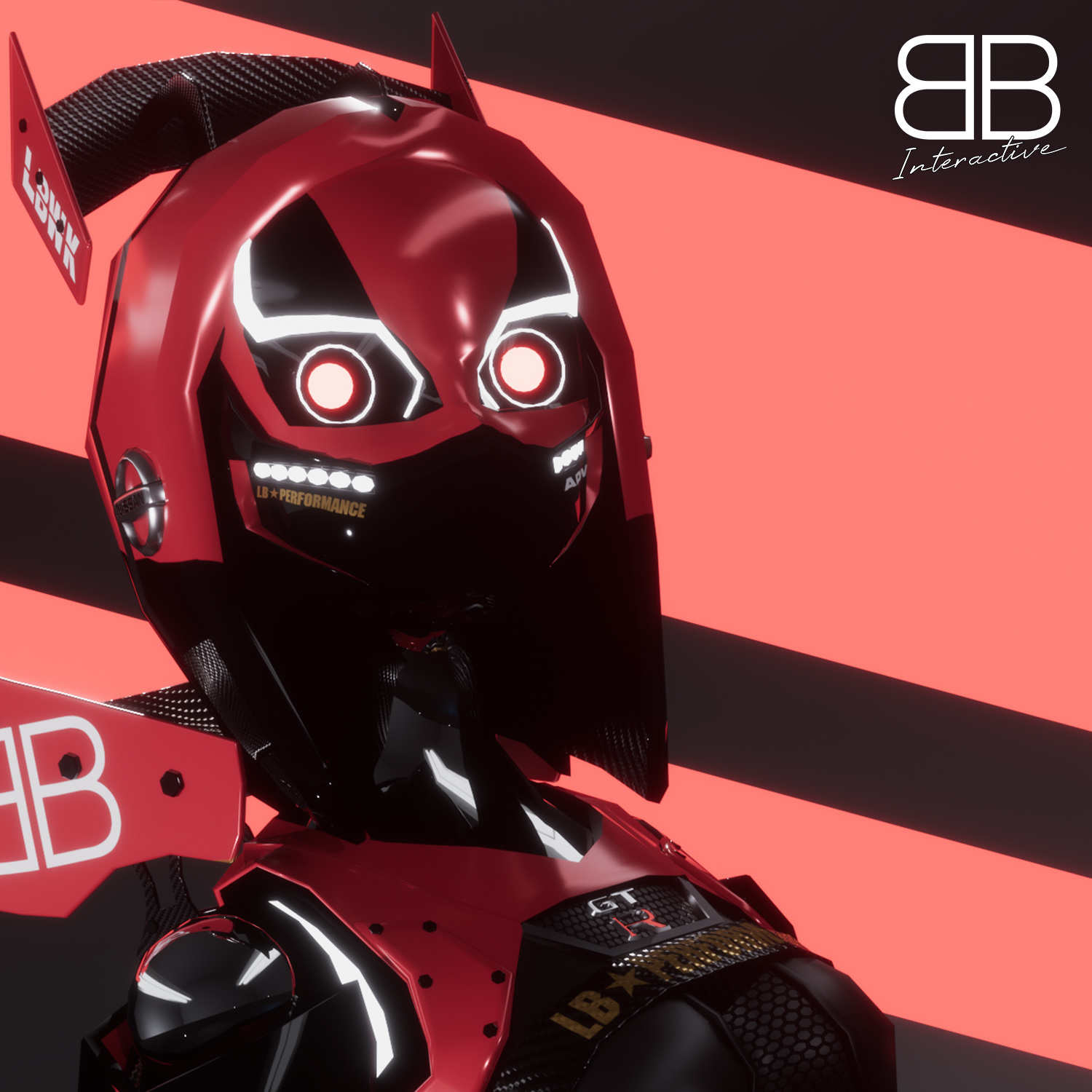 [Original 3D Model] BB R-35 LBWK GTR Robot Girl VRChat Avatar - Battle ...