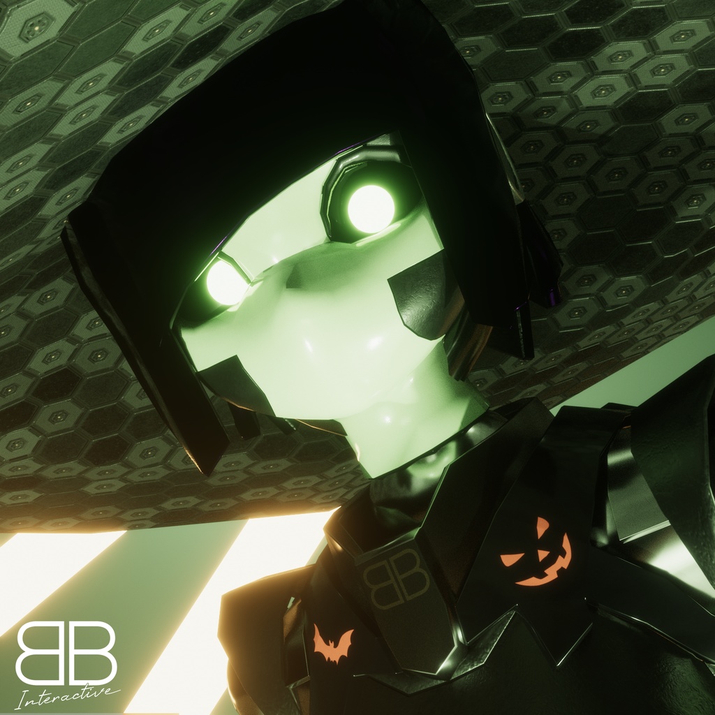 [Original 3D Model] CLARA Halloween Robot Girl VRChat Avatar FREE ...
