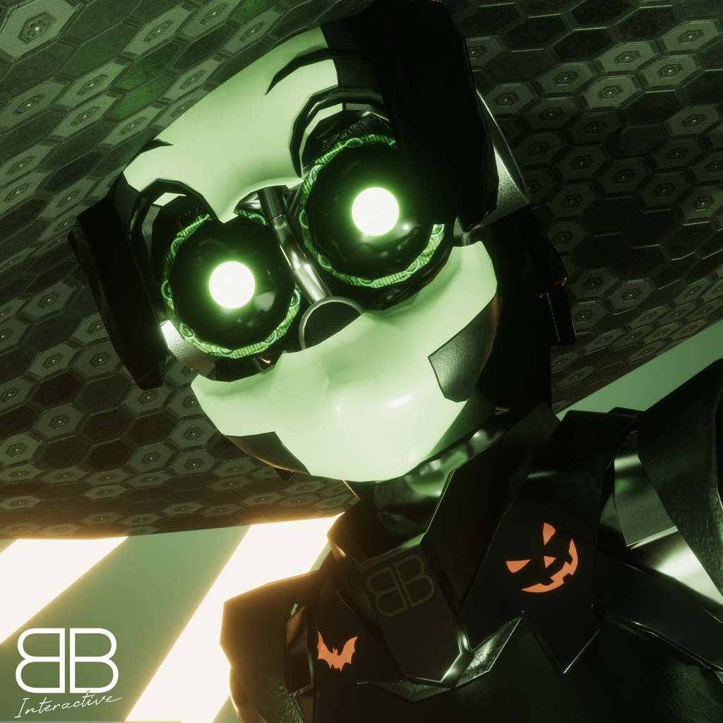 [Original 3D Model] CLARA Halloween Robot Girl VRChat Avatar FREE ...
