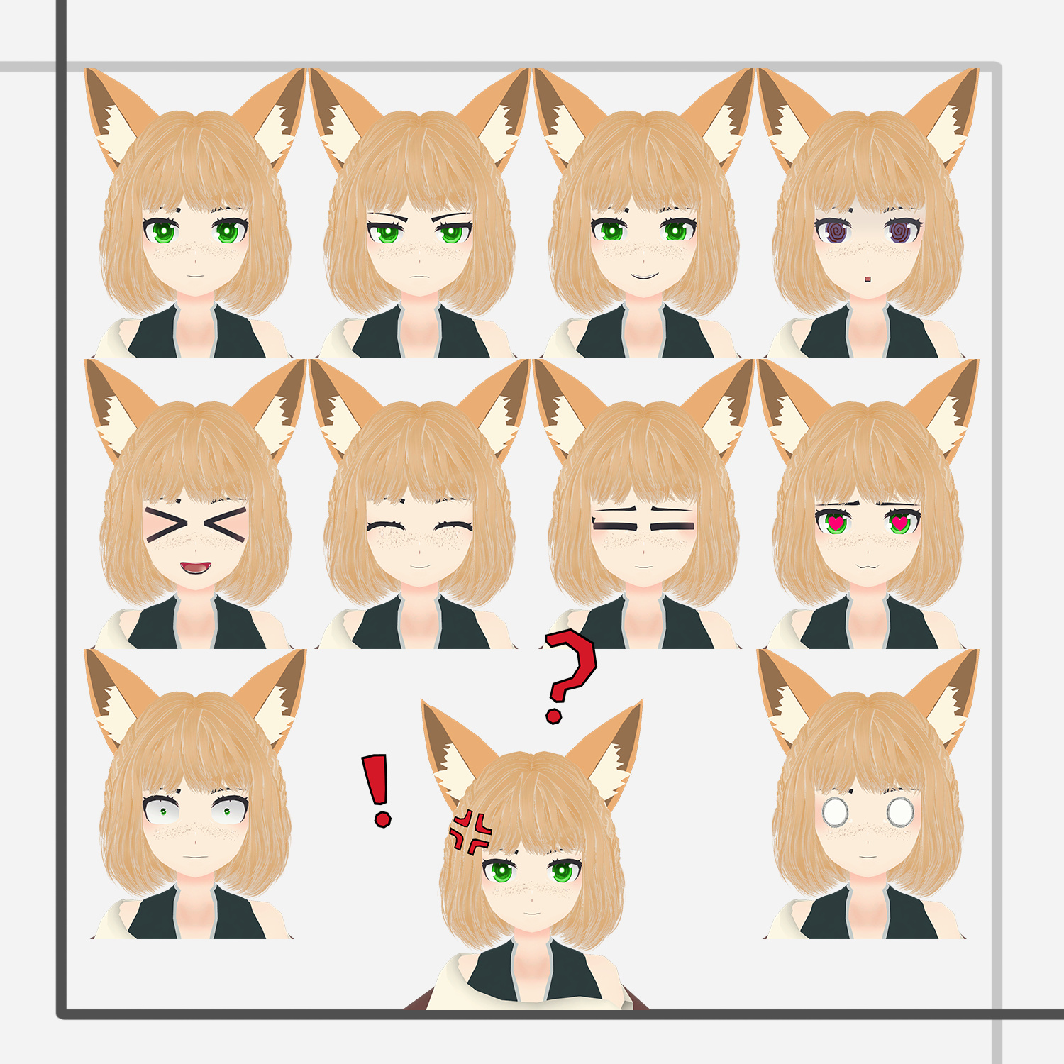 [Original 3D Model] IO Kemono VRChat Avatar Collection + Base Model ...