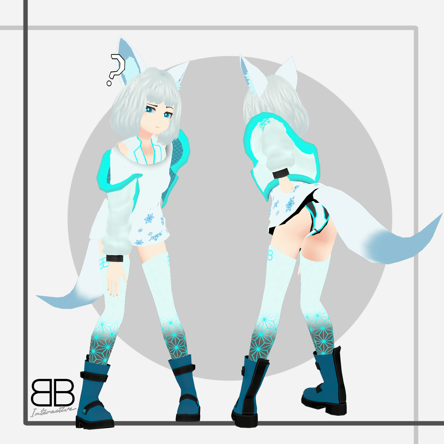 [Original 3D Model] IO Kemono VRChat Avatar Collection + Base Model - Battle Bunny Mods - BOOTH