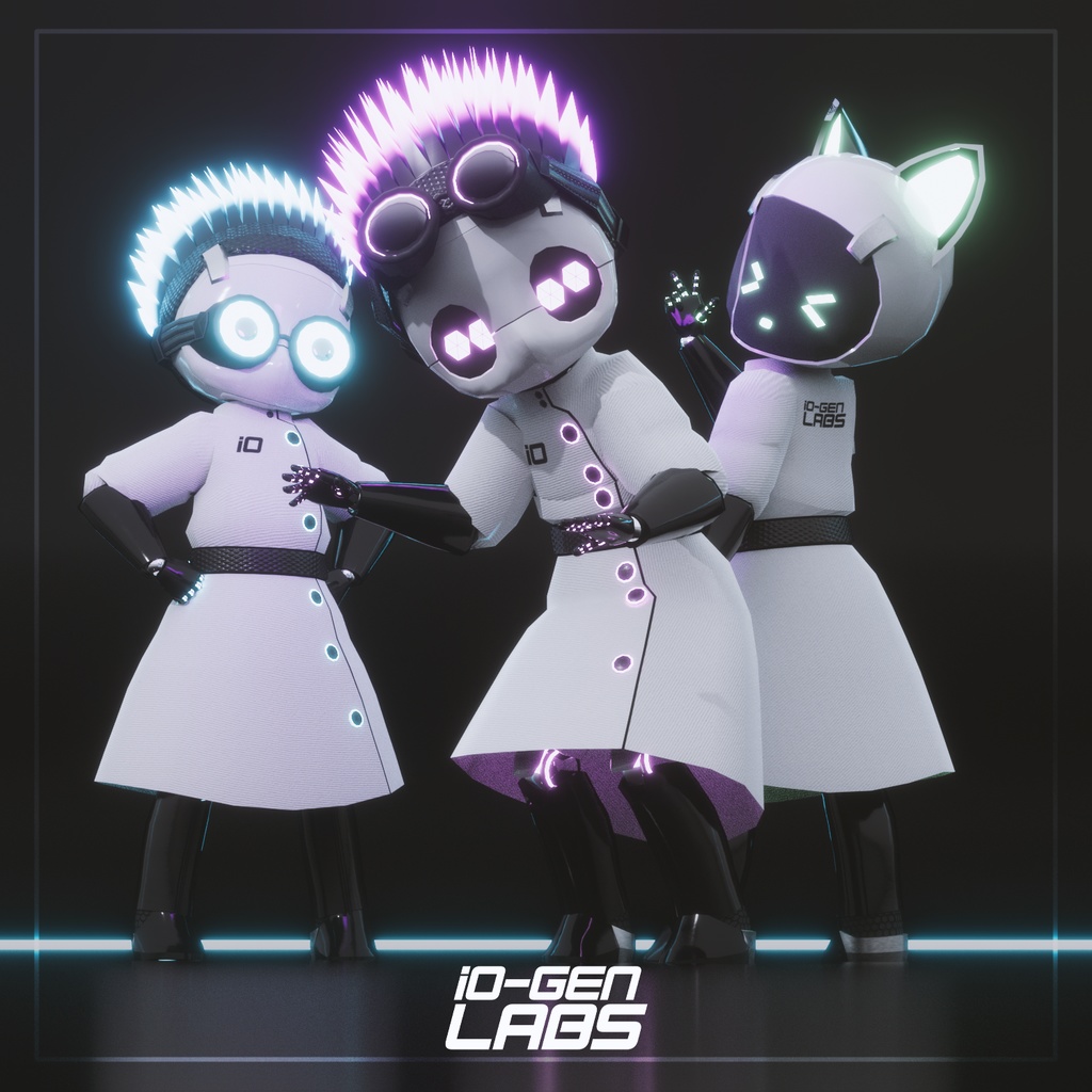 [Original 3D Model] M1N1-3 VRChat Avatar Bundle - Battle Bunny Mods - BOOTH