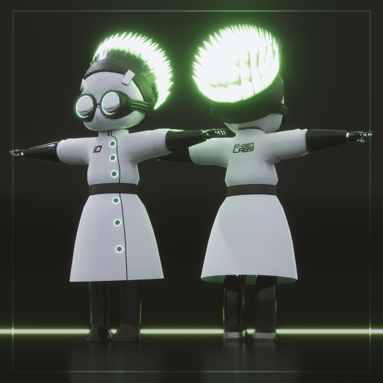 [Original 3D Model] M1N1-3 VRChat Avatar Bundle - Battle Bunny Mods - BOOTH