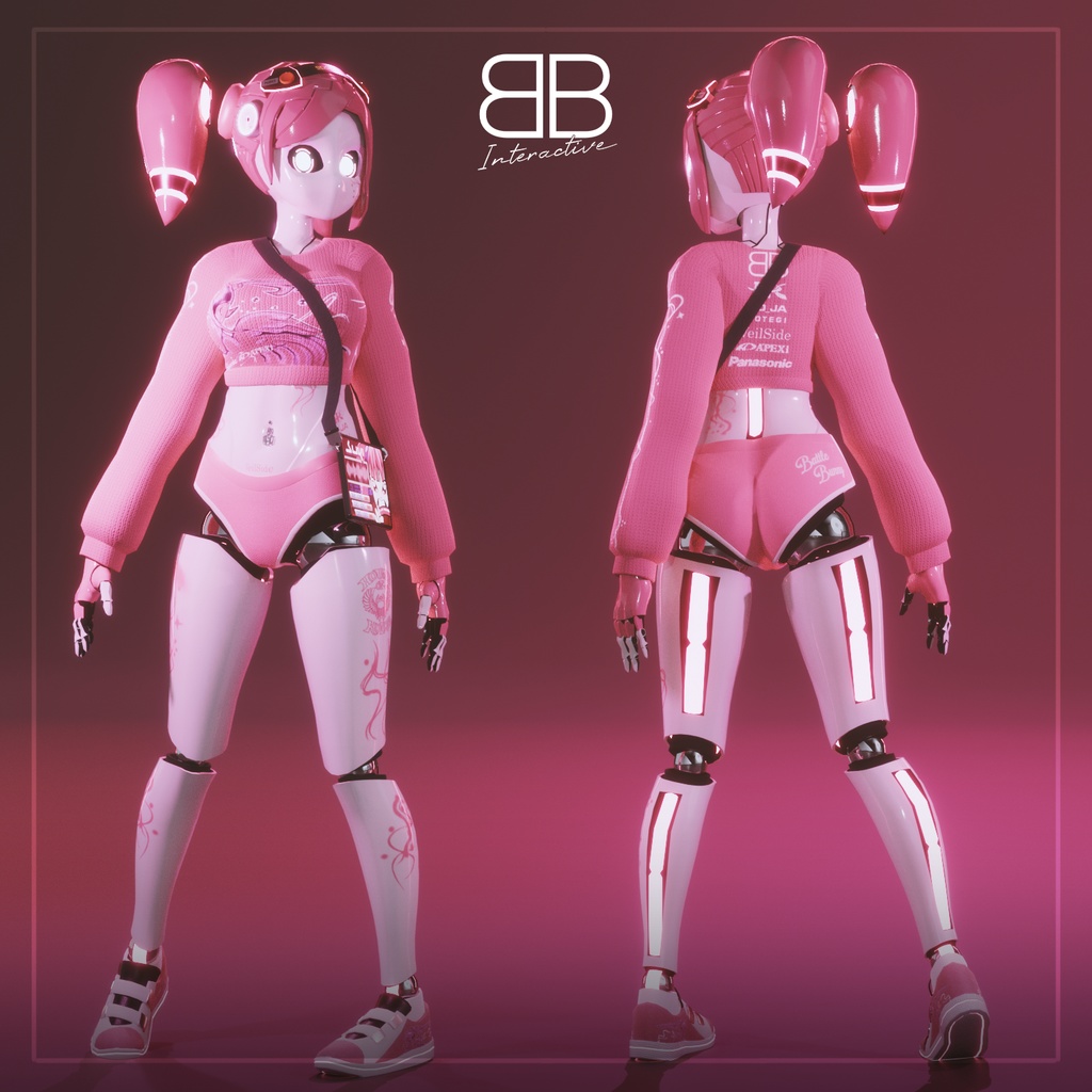 [Original 3D Model] Street Legends 2FAST VRChat Avatar Bundle full Pack - Battle Bunny Mods - BOOTH