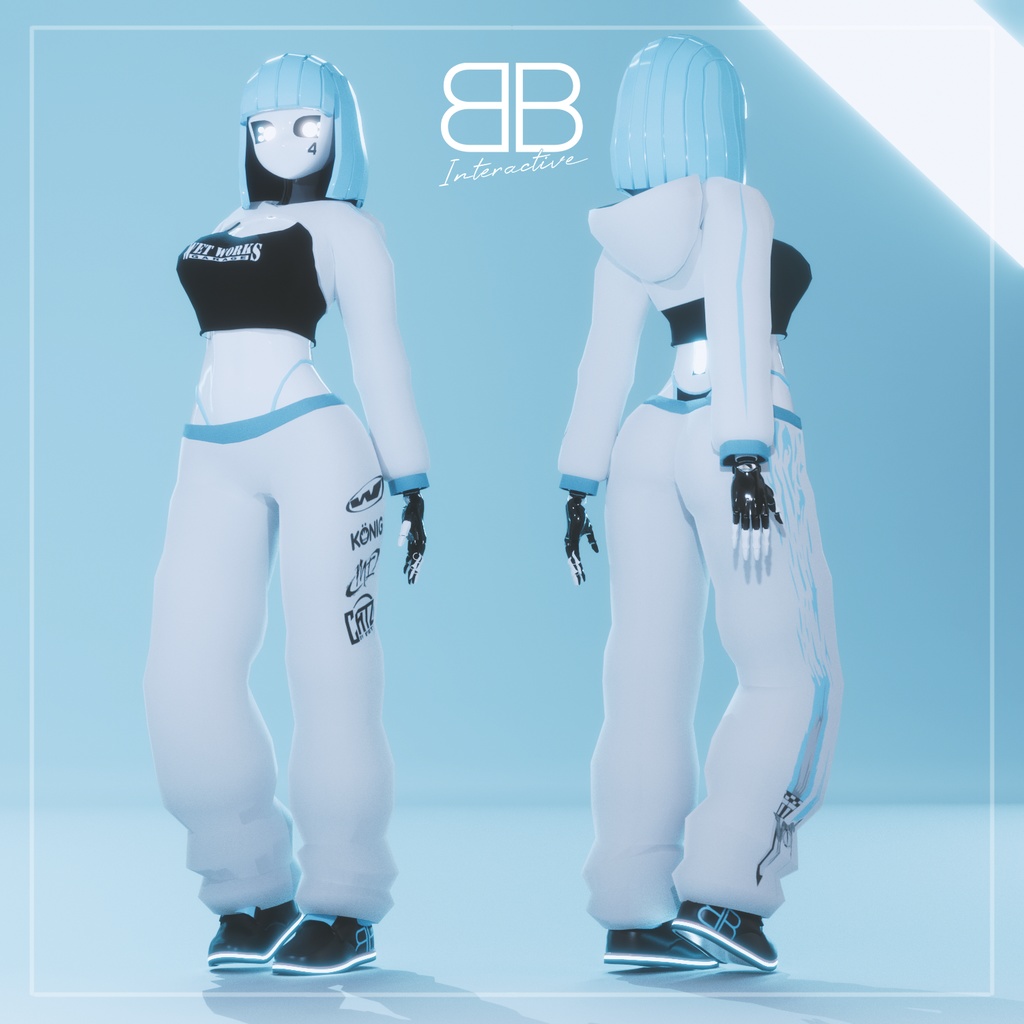 [Original 3D Model] Street Legends FF1 VRChat Avatar Bundle full Pack - Battle Bunny Mods - BOOTH