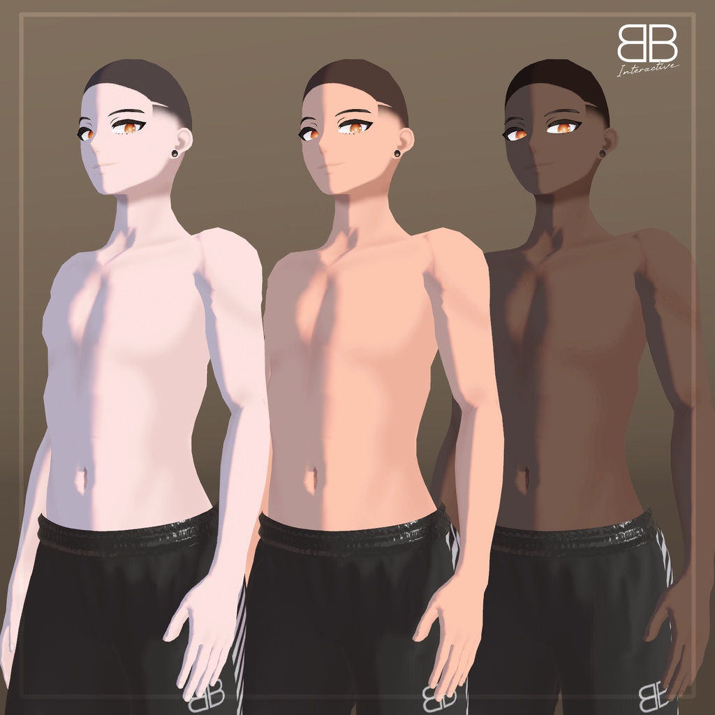 [Original 3D Model] ERIN Male VRChat Base Model + Avatar [PC + QUEST ...