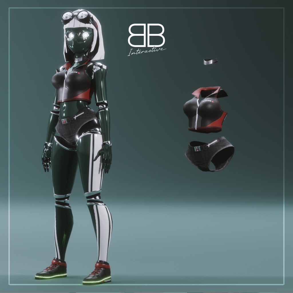 [Original 3D Model] Street Legends MUSTANG VRChat Avatar - Battle Bunny ...