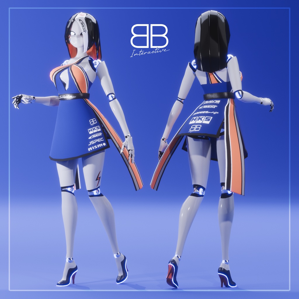 [Original 3D Model] Street Legends Mona VRChat Avatar - Battle Bunny ...