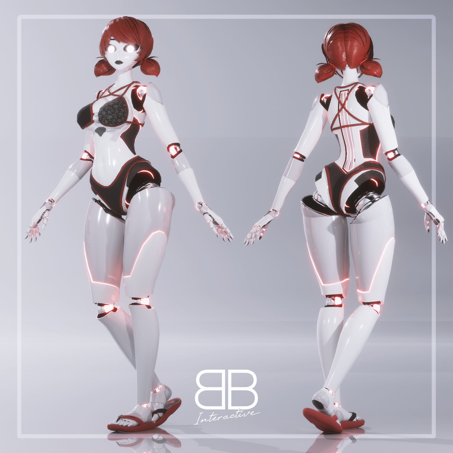 [Original 3D Model] G4 Avatar + Base Model Robot Girl for VRChat ...