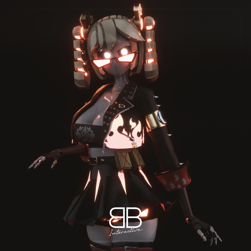 [Original 3D Model] Z3 Robot Burnice White Avatar for VRChat - Battle Bunny Mods - BOOTH