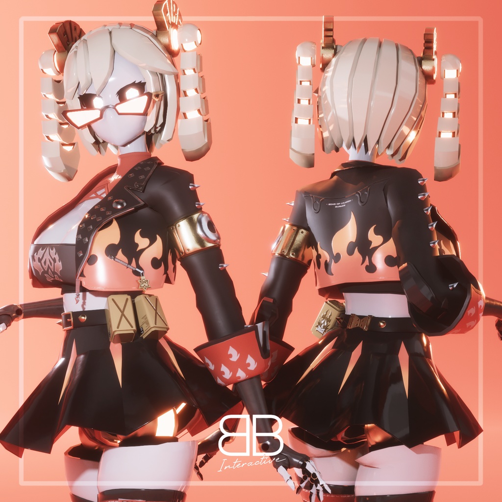 [Original 3D Model] Z3 Robot Burnice White Avatar for VRChat - Battle Bunny Mods - BOOTH