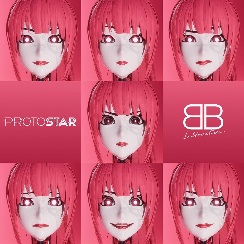 [Original 3D Model] PROTOSTAR Avatar for VRChat + Base Model - Battle ...