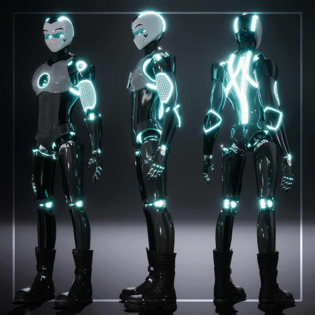 [Original 3D Model] BBThree Evo for VRChat - Battle Bunny Mods - BOOTH