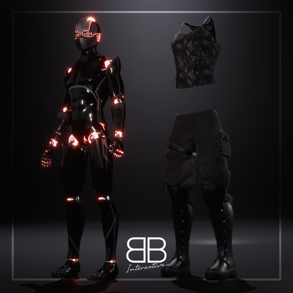 [Original 3D Model] BBNine Evo for VRChat - Battle Bunny Mods - BOOTH