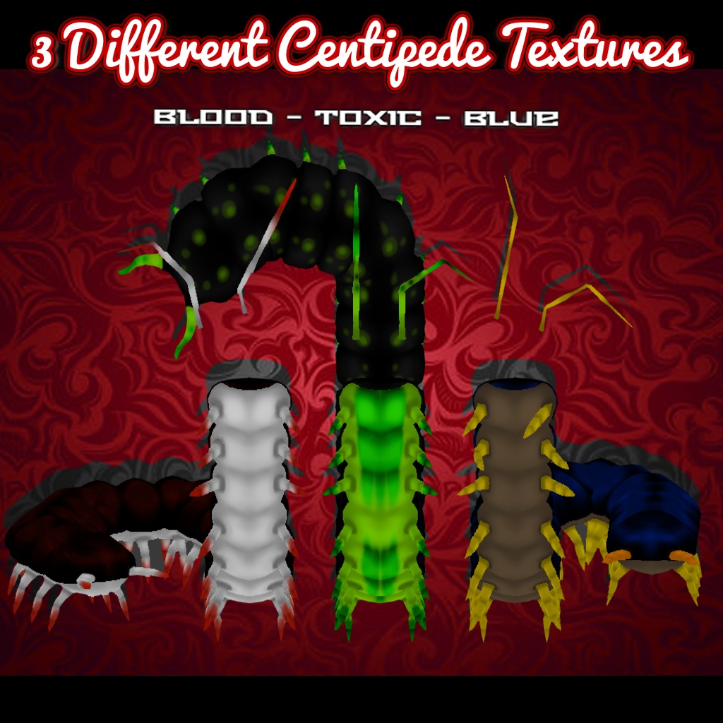 Bug Centipede Body Base [3D Model] - ChaoticFlipSide - BOOTH