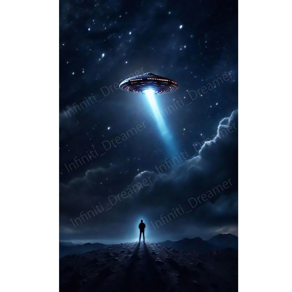 UFOに遭遇する人のアート（デジタルコンテンツ ダウンロード販売） - Infinity_Dreamer - BOOTH