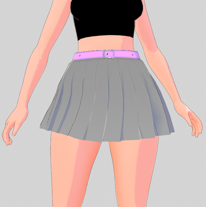 【VRoid Stable Ver】Skirt with belt (Mix and match) - LUK4 - BOOTH