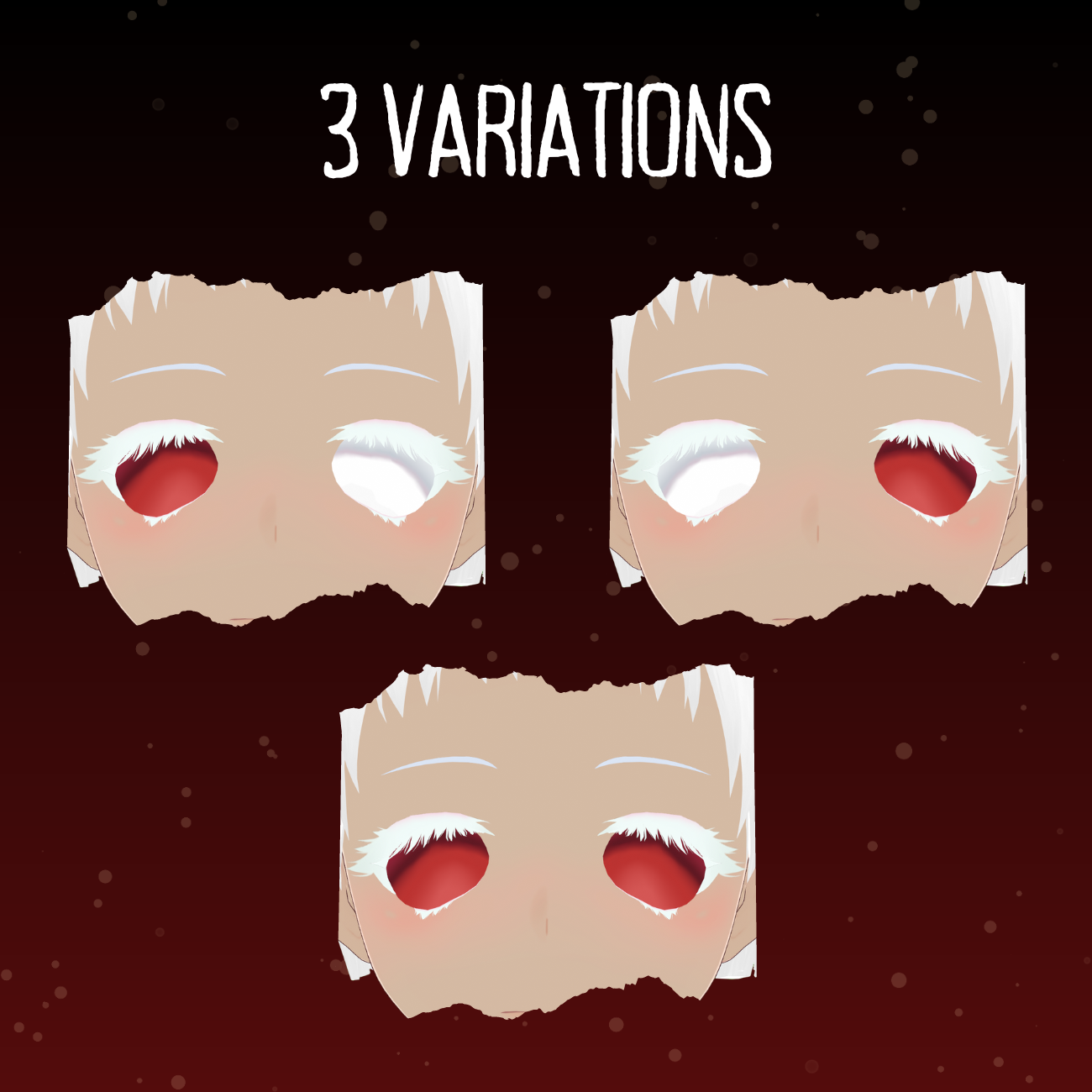 【VRoid Stable Ver】 Red Scleras set FREE! - LUK4 - BOOTH