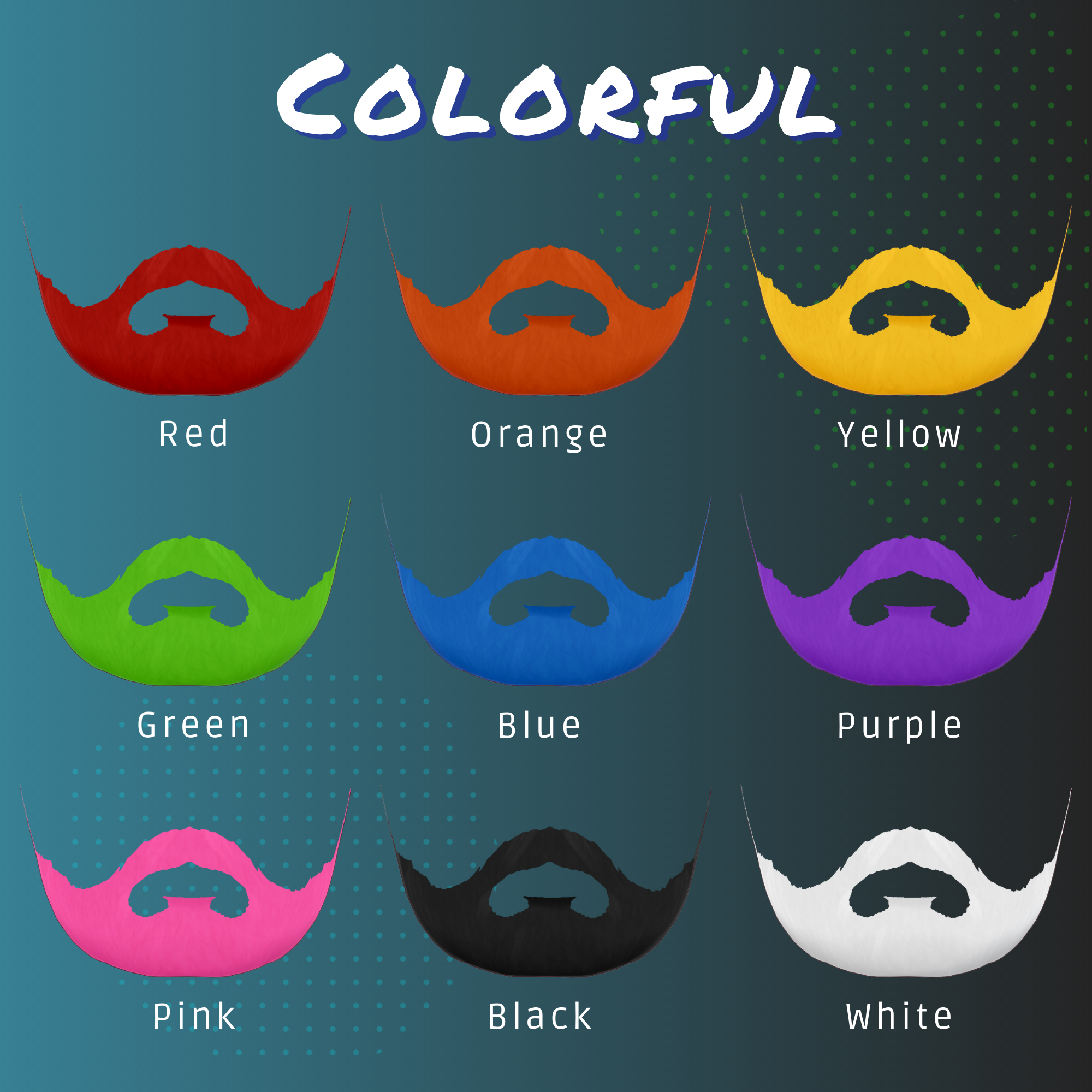 【VRoid】 Beard semi-realistic texture set - LUK4 - BOOTH