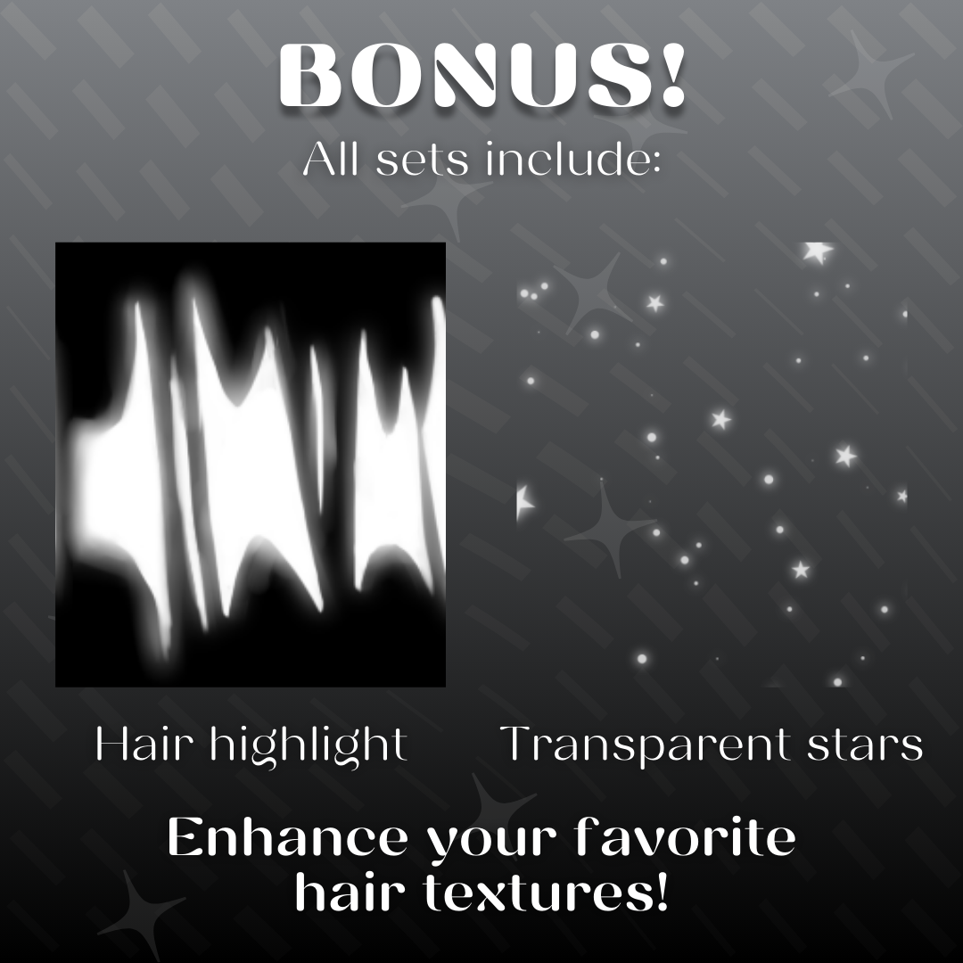 【VRoid Stable Ver】 Hair texture set ~Starlit~ - LUK4 - BOOTH