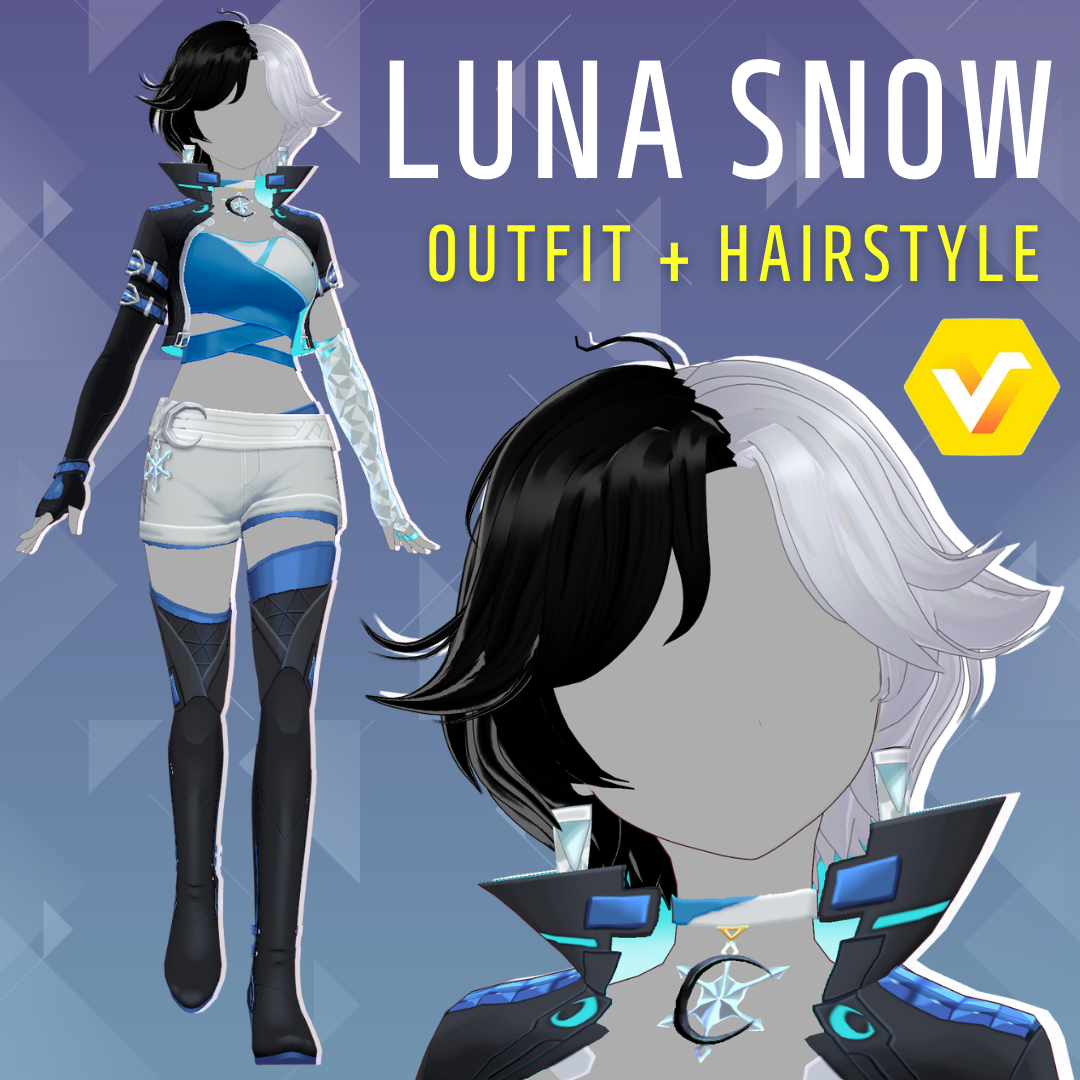 【VRoid】 Outfit + Hairstyle Marvel Rivals Luna Snow inspired - LUK4 - BOOTH