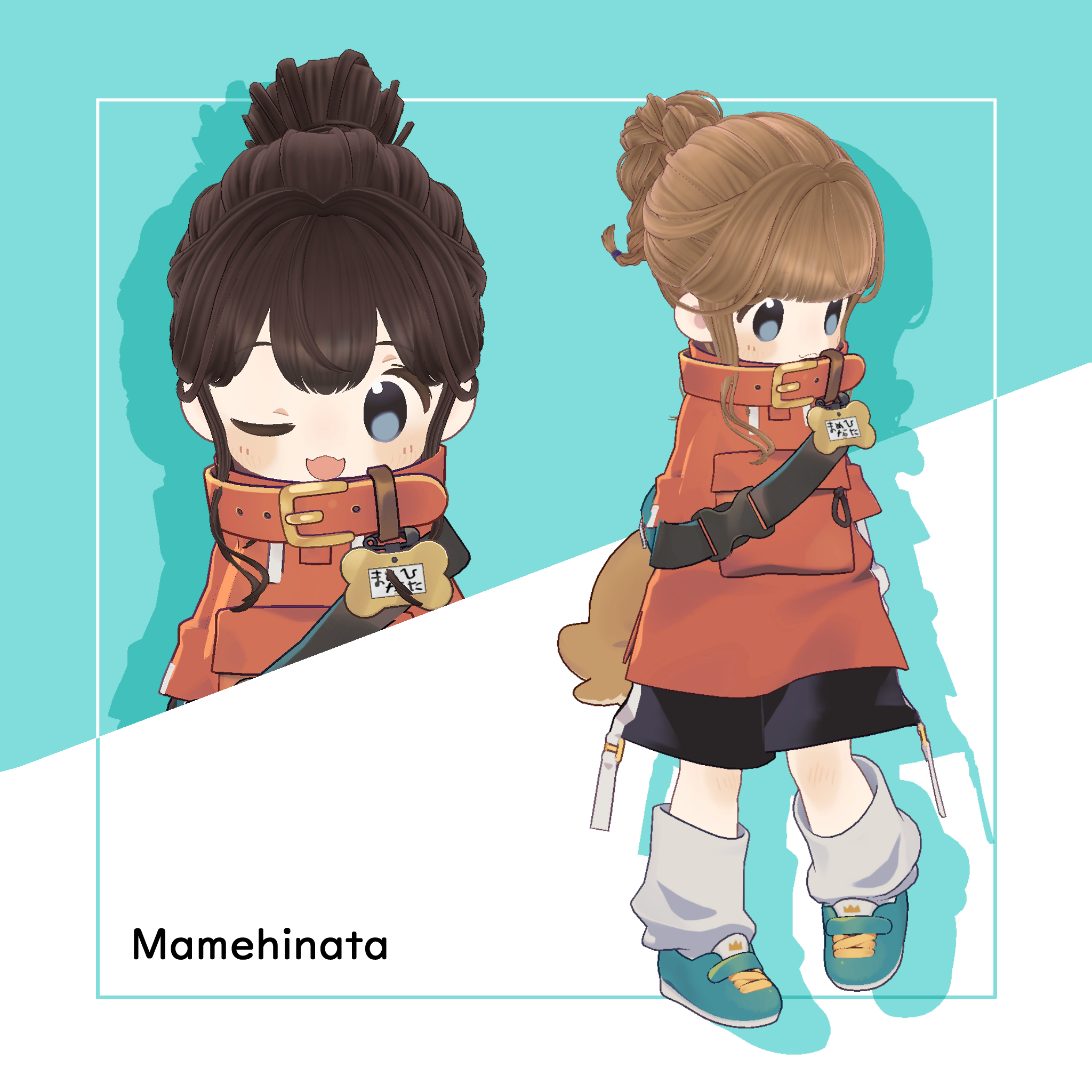 【6アバター対応】Catch My Messy Bun ＆ Braid【VRChat Hair】 - NookNook〈ﾇｰｸﾇｯｸ〉 - BOOTH