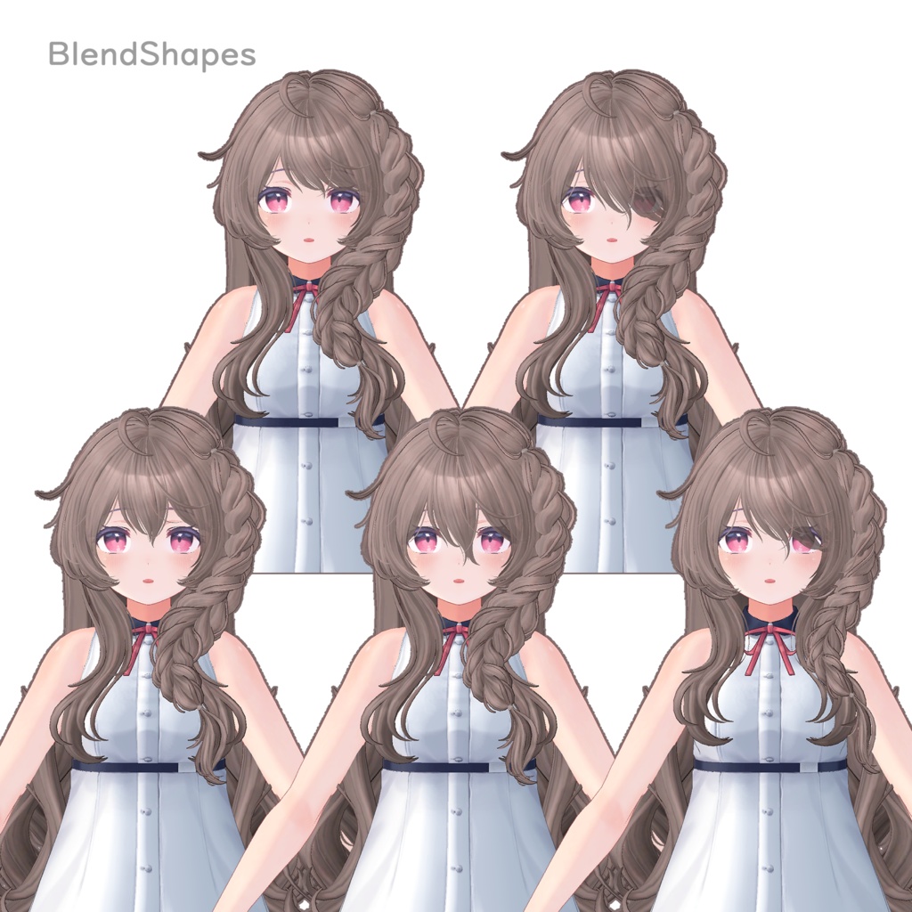 Lovesick Hair【7アバター対応/VRC Hair】 - NookNook〈ﾇｰｸﾇｯｸ〉 - BOOTH