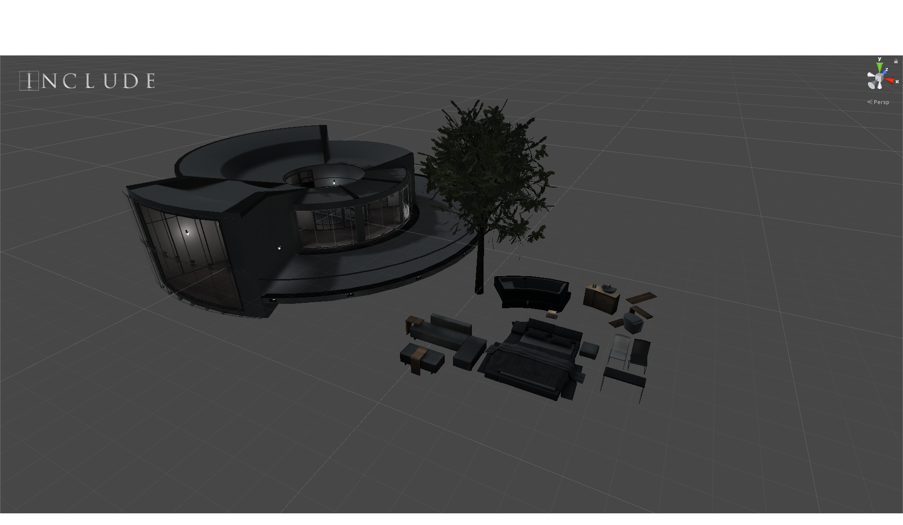 VRChat向け「the Roundhouse」 - Asti interior アステリア - BOOTH