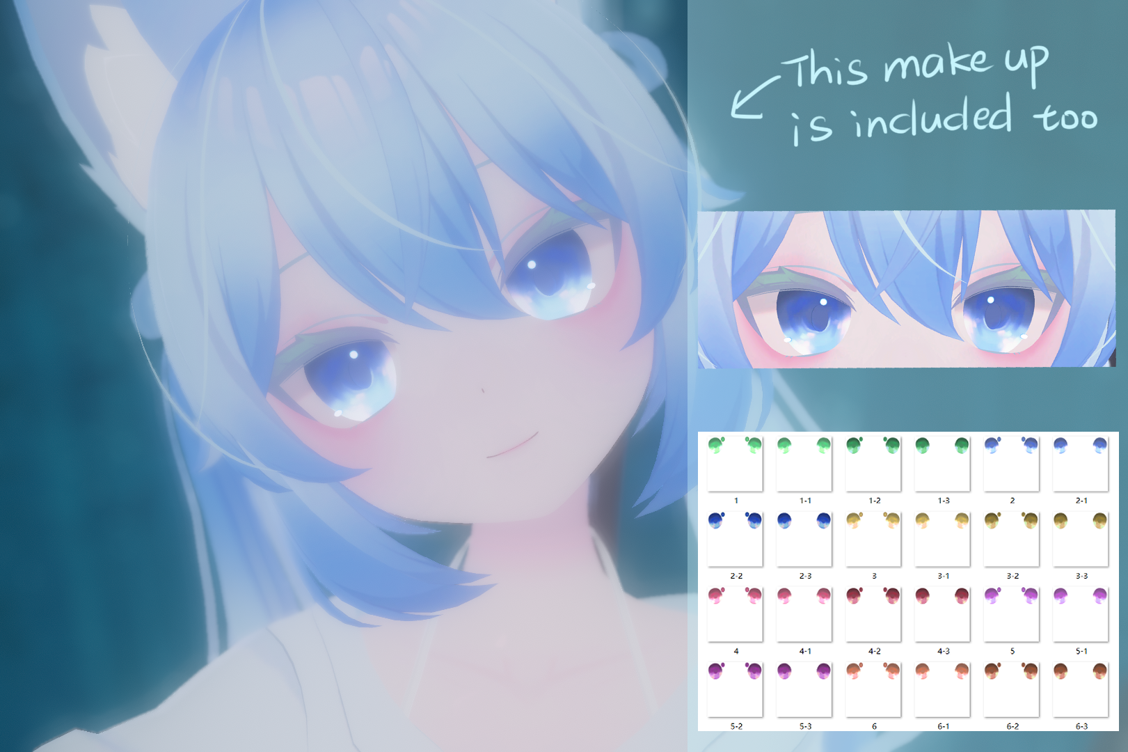 「カリンちゃん用」テクスチャKarin's Eye Texture - ~( ' ' )~ - BOOTH