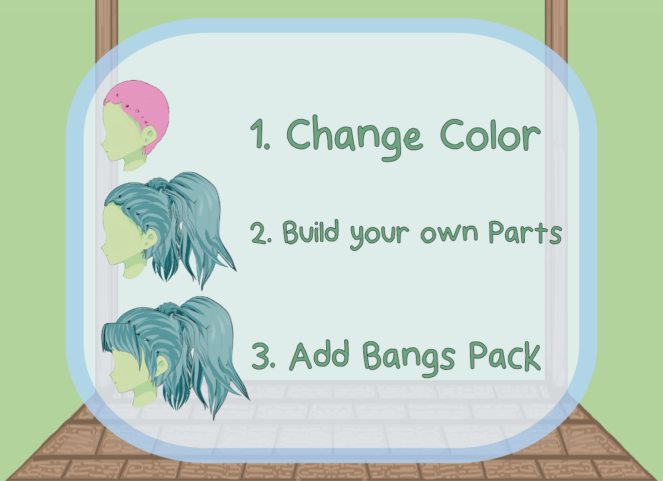 FREE Bess' Base Head 'Hairstyle' - BesstheBtuber - BOOTH
