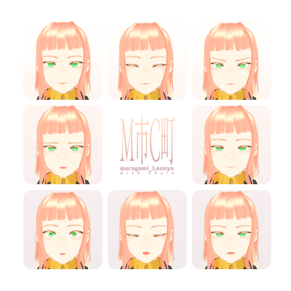 VRoid 3D model【BEE】vrm+vroid #M市C町 - M市C町 - BOOTH