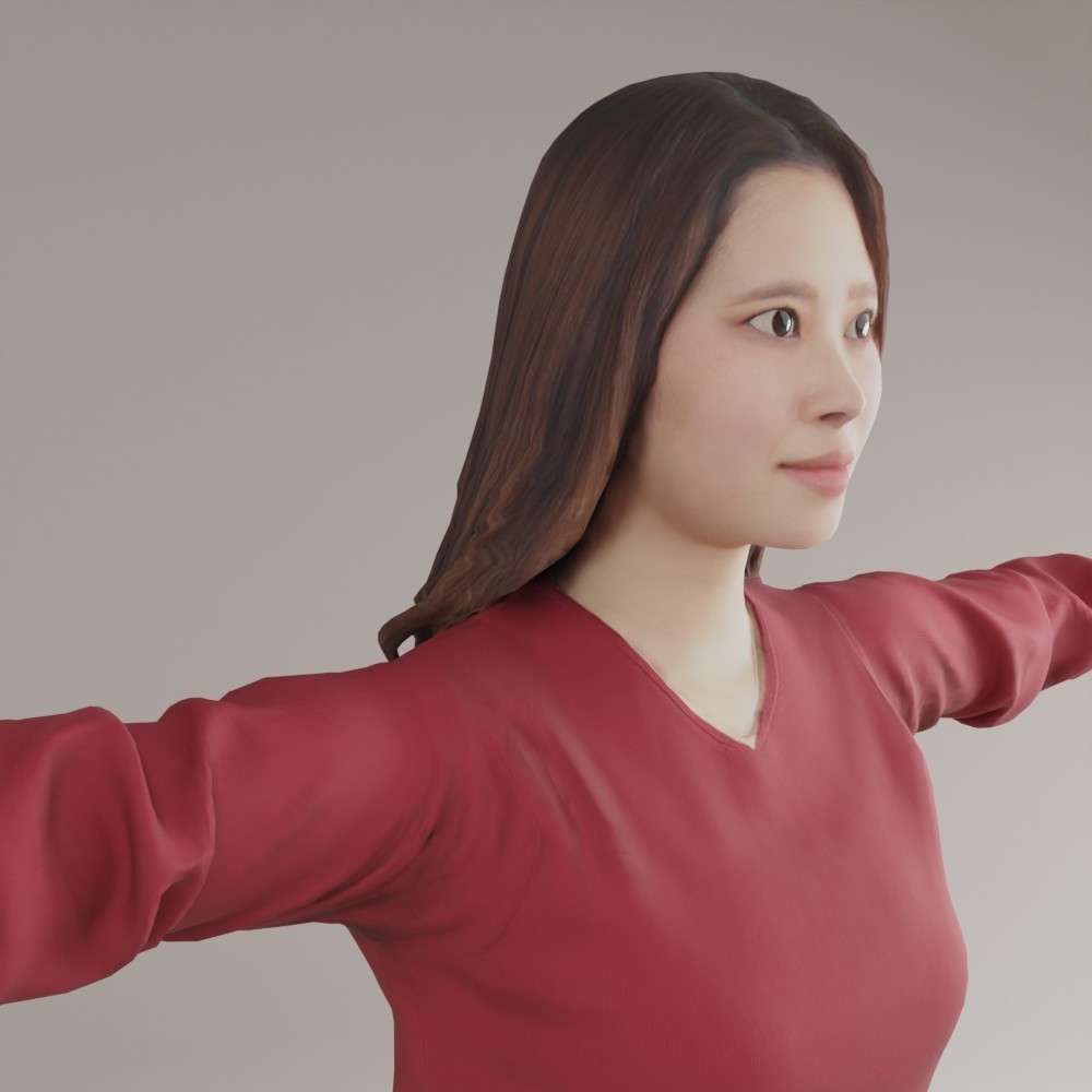 VRMリアル女性3Dアバター【VRChat/Cluster】 176_Sara - 龍ポリゴン - BOOTH