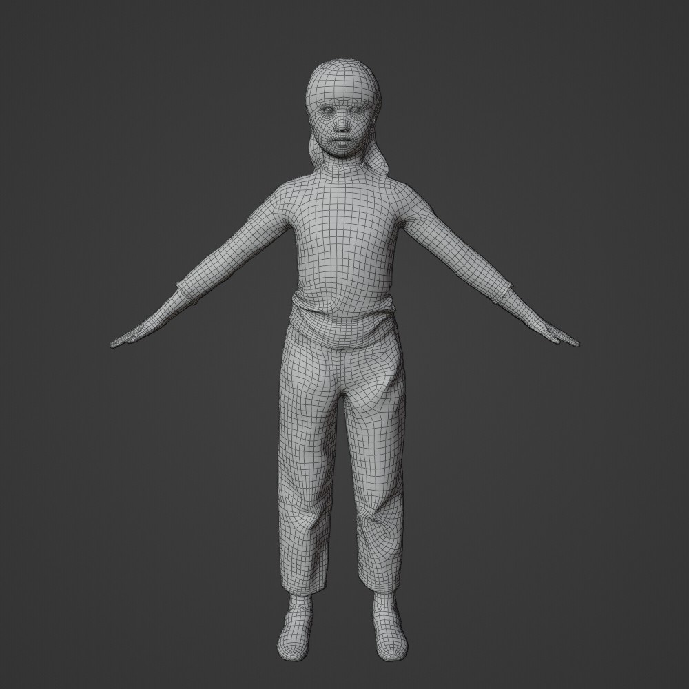 VRMリアル小学生女の子3Dアバター【VRChat/Cluster】259_Suzu - 龍ポリゴン - BOOTH