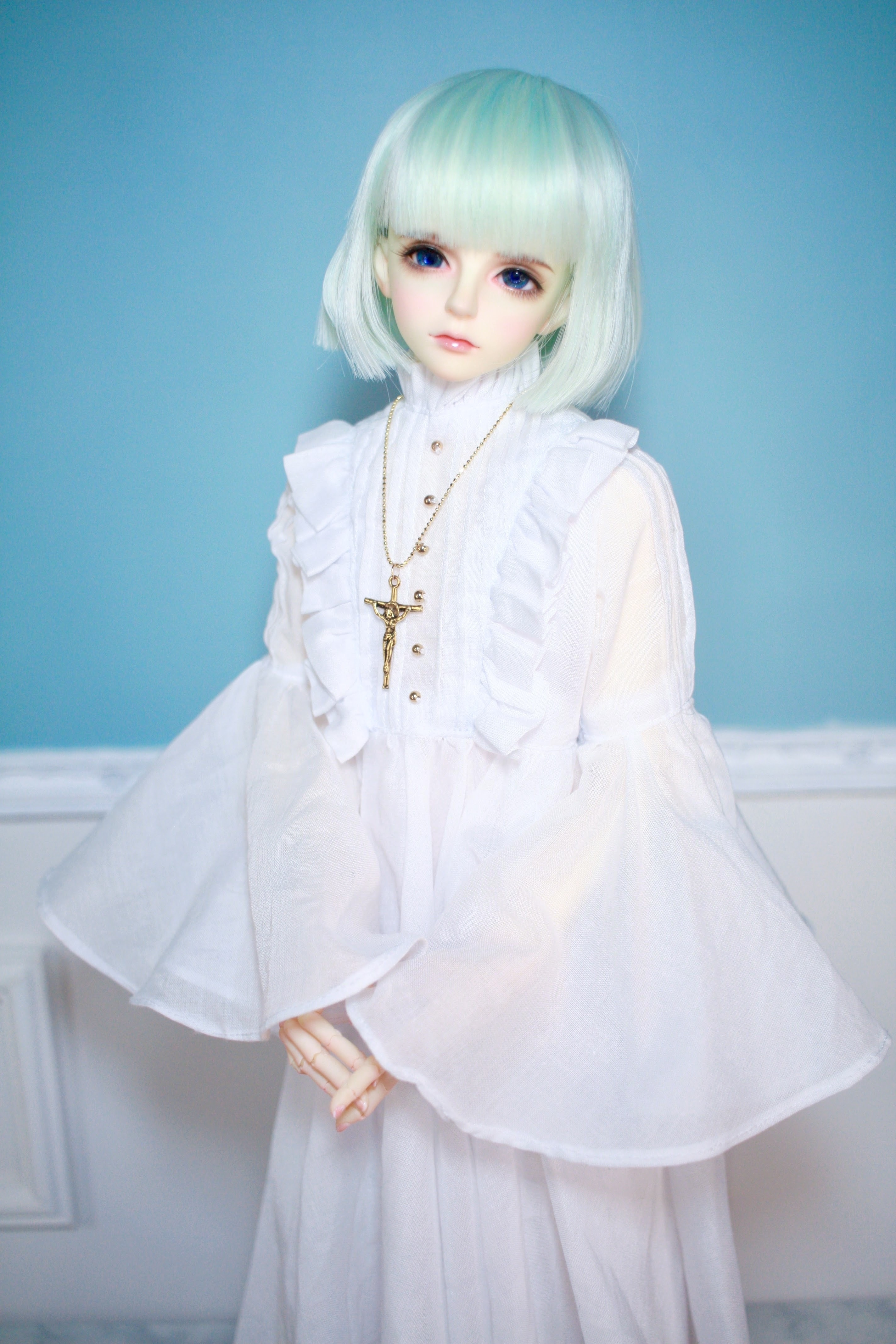 LUTS Model delf サイズ ロングワンピース ホワイト - Salon de R - BOOTH