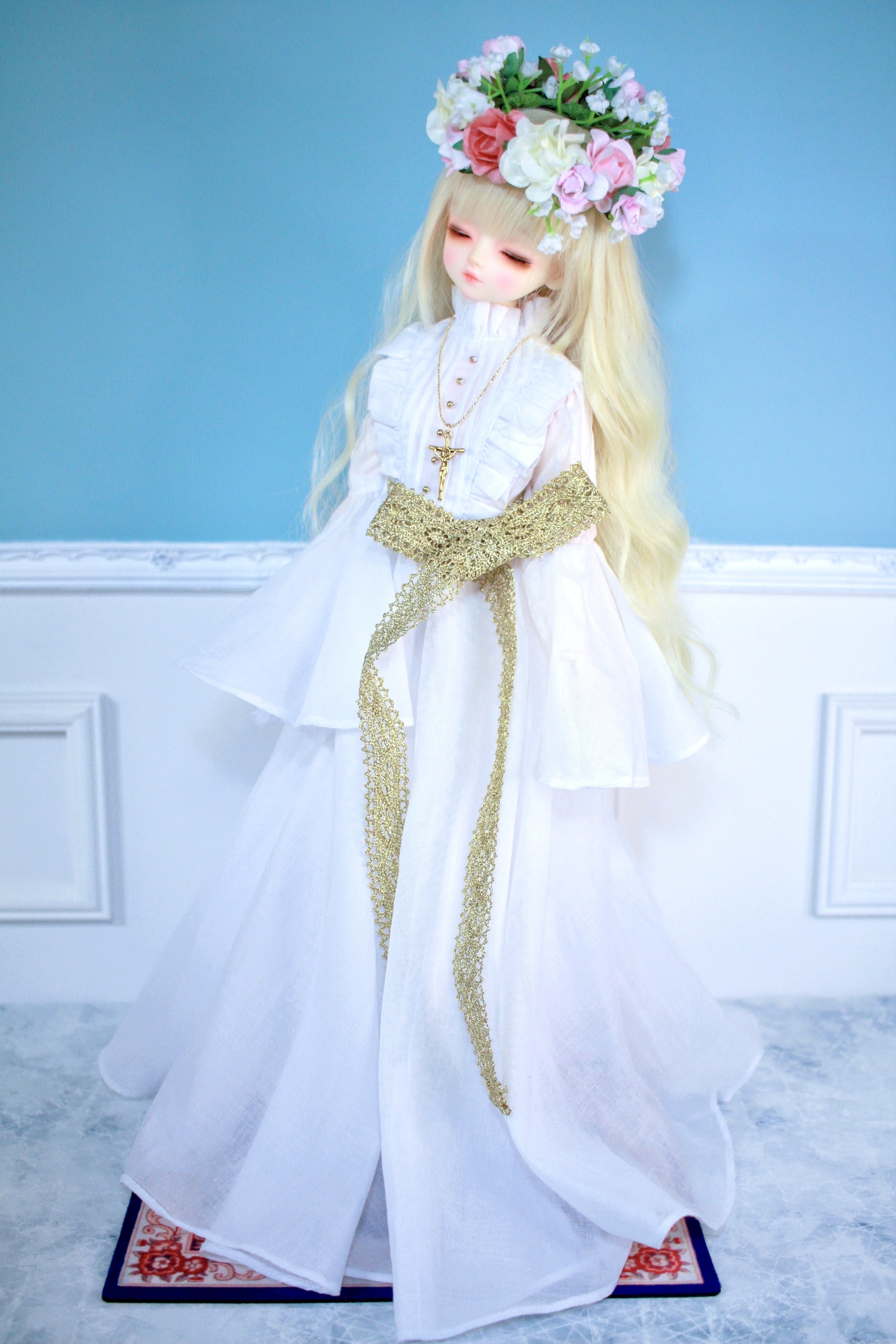 LUTS Model delf サイズ ロングワンピース ホワイト - Salon de R - BOOTH