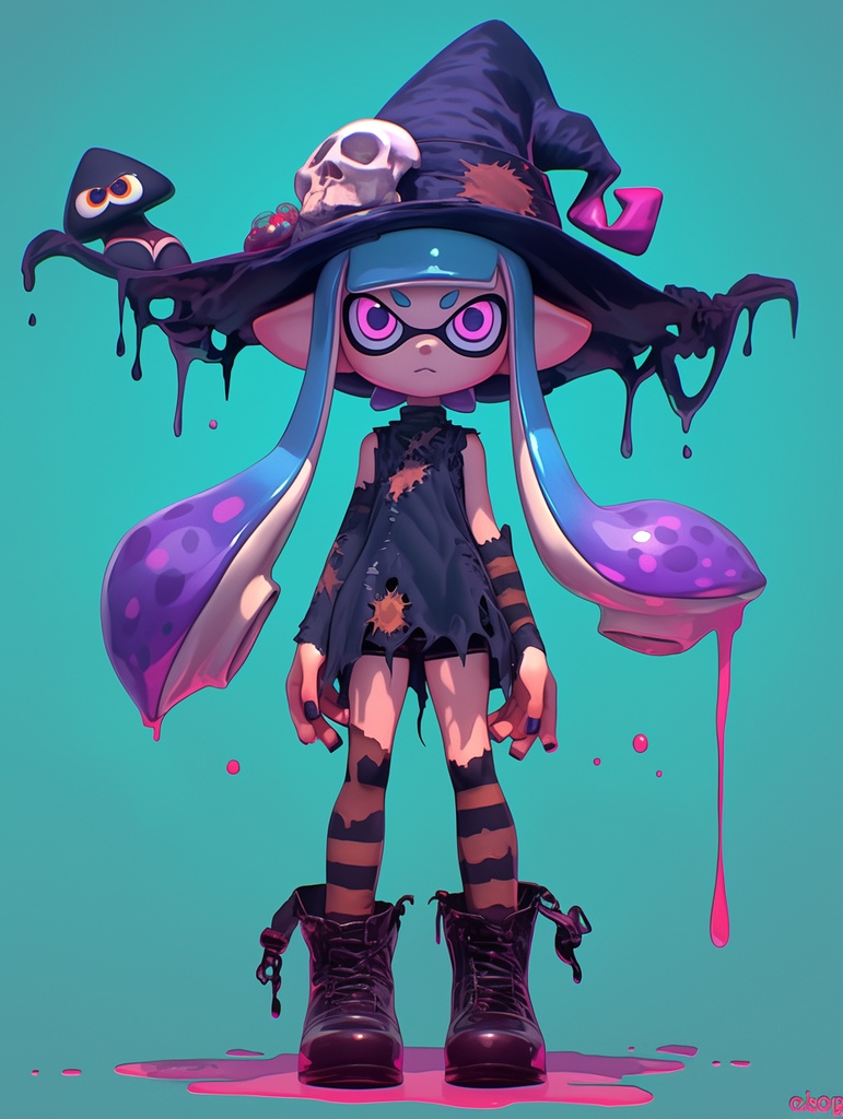 Splatoon Inkling girl - 3D art - kodako-official - BOOTH