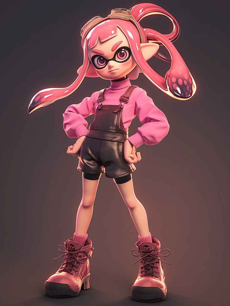 Splatoon Inkling girl - 3D art - kodako-official - BOOTH