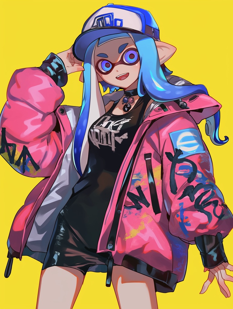Splatoon x Street Fighter 6 (pink and blue jumper) - kodako-official ...