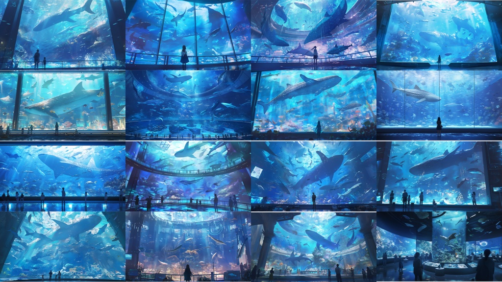 【背景40枚】水族館16:9【ゲーム/TRPG背景素材/CoC/ココフォリア】 - めいの背景SHOP - BOOTH