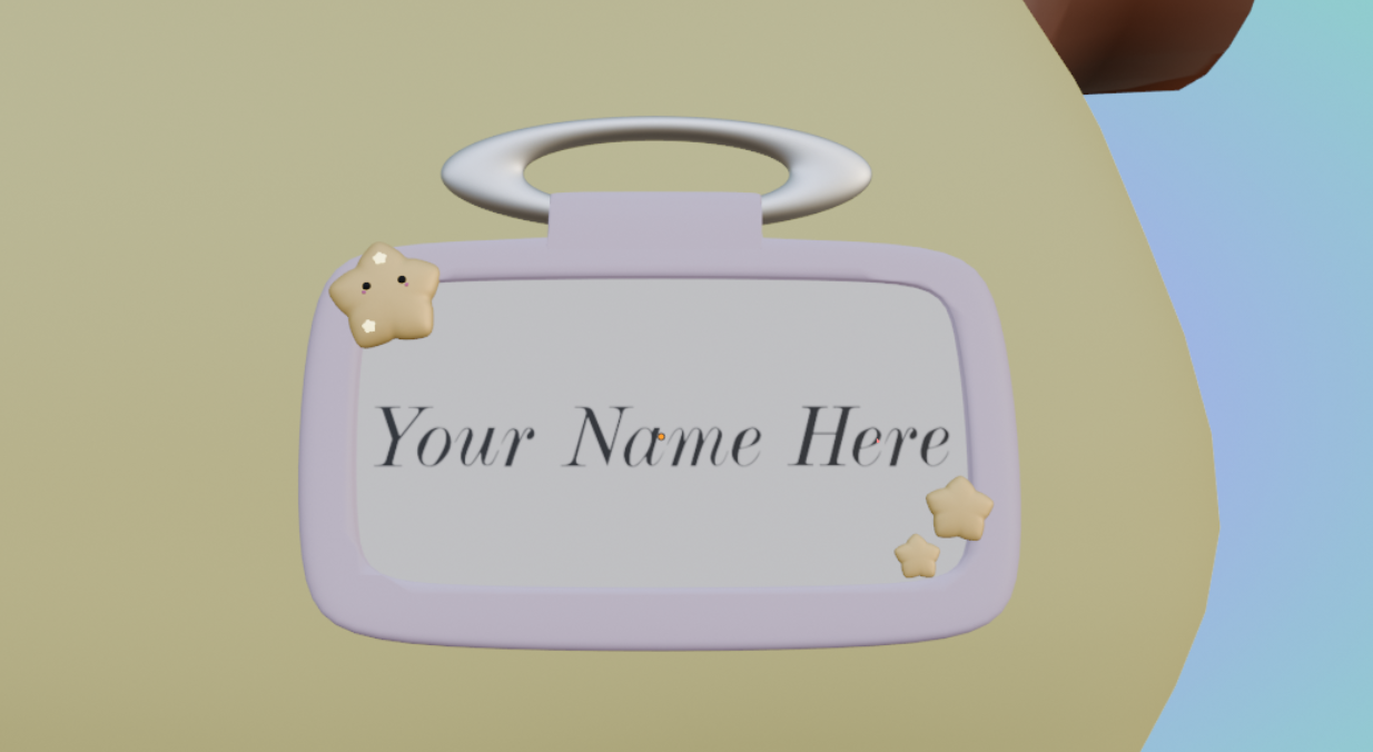 Starry Name Tag ⋆˙ 名札 - tqrtilla - BOOTH